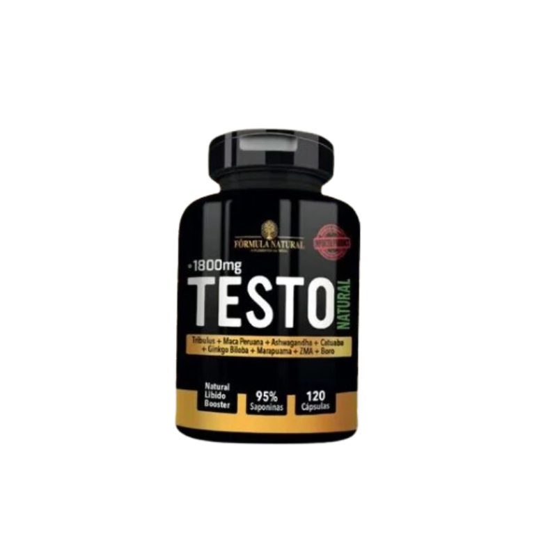 TESTO NATURAL 120 Cápsulas de 500mg Formula Natural Suplementos ...