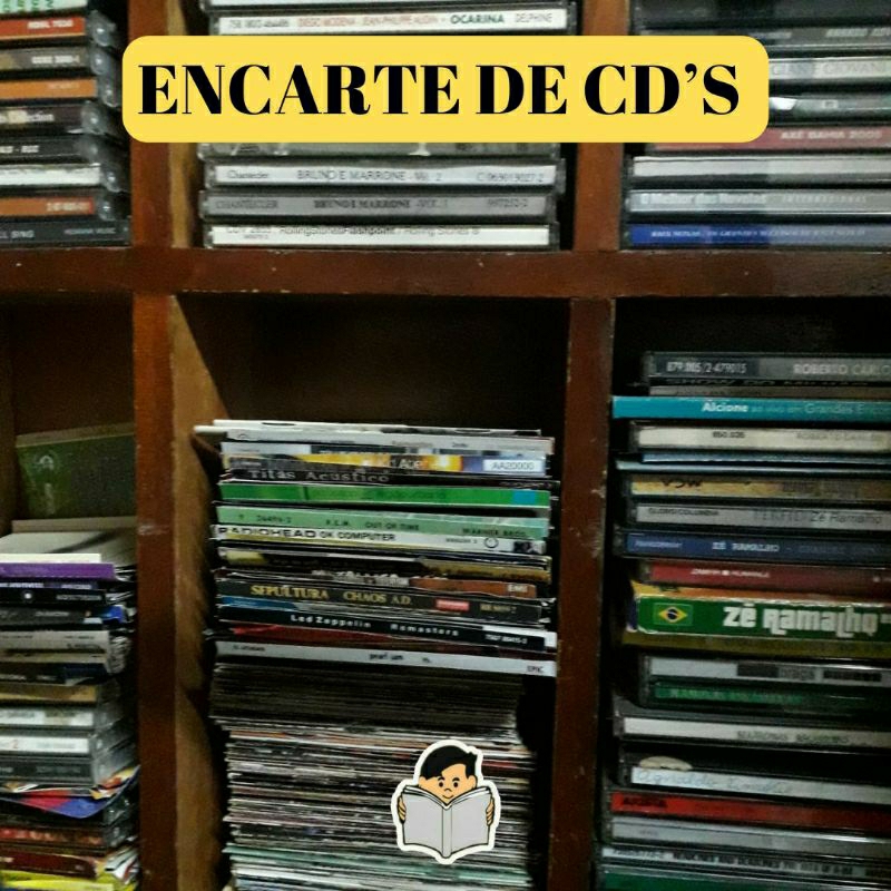 encarte de cd's, sem mídia somente encarte rock pop mpb | Shopee Brasil