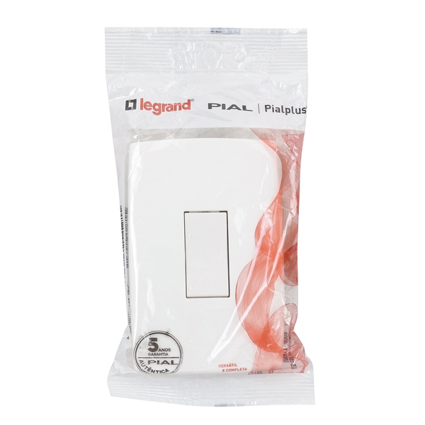 INTERRUPTOR VERTICAL SIMPLES 10 A BRANCO PIAL PLUS LEGRAND | Shopee Brasil