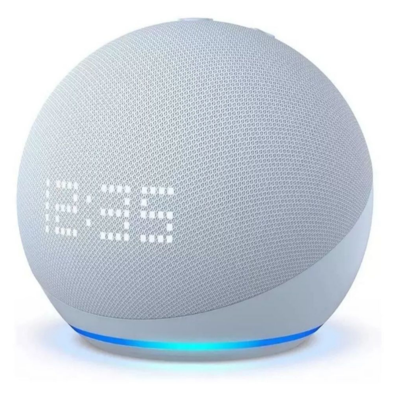 Alexa Echo Dot Amazon 5ª Geração Com Relógio Alexa Original Branca E ...