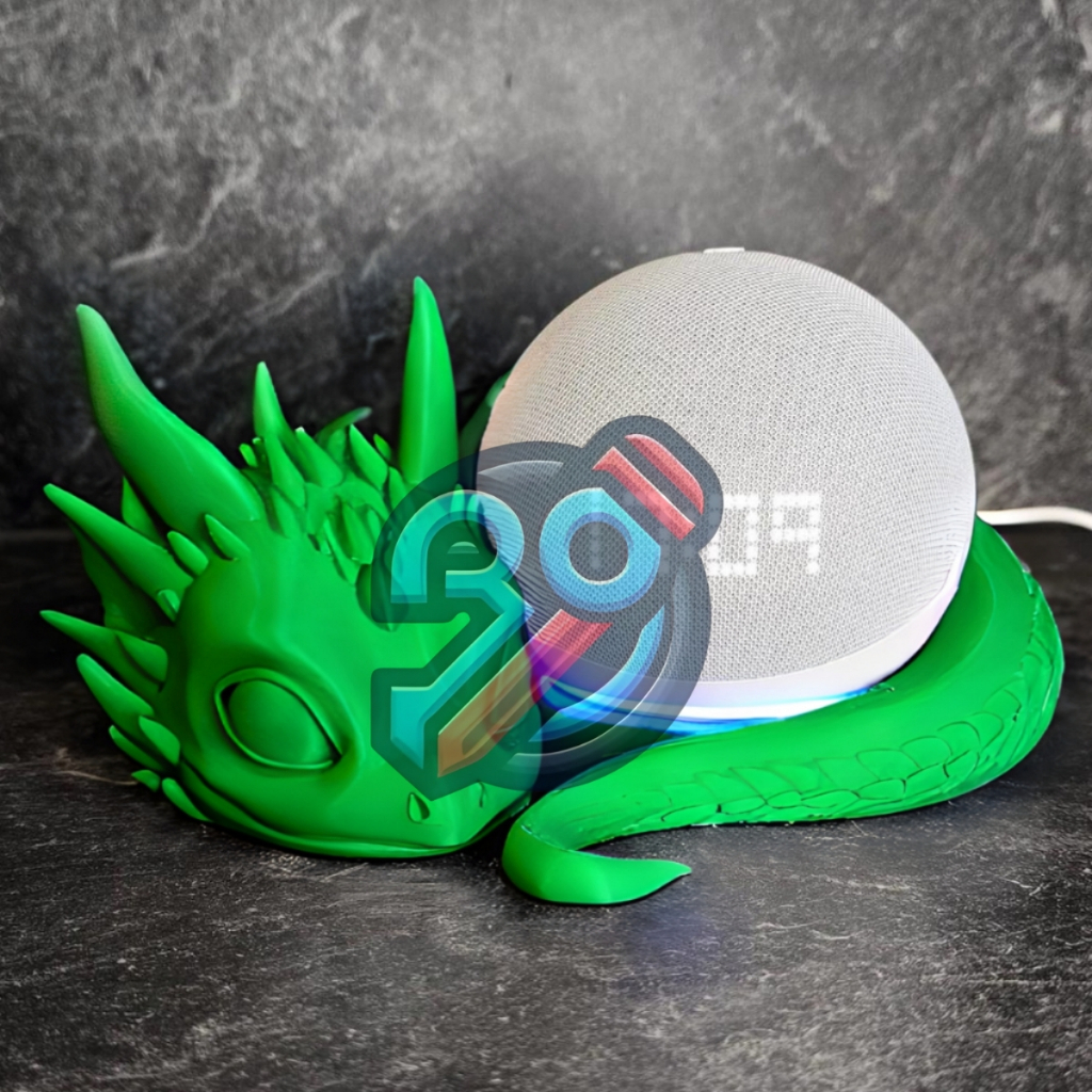Suporte Dragão Alexa Amazon Echo Dot 4ª e 5ª geração | Shopee Brasil