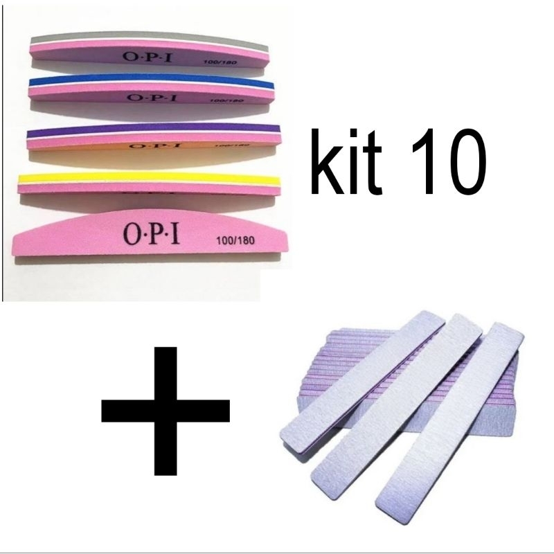 kit 5 lixa buffer + 5 lixa opi | Shopee Brasil