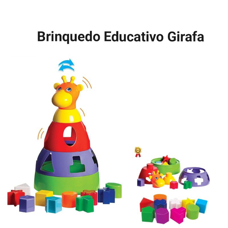 Girafa Didático Brinquedo Educativo e Pedagógico Para Crianças ...