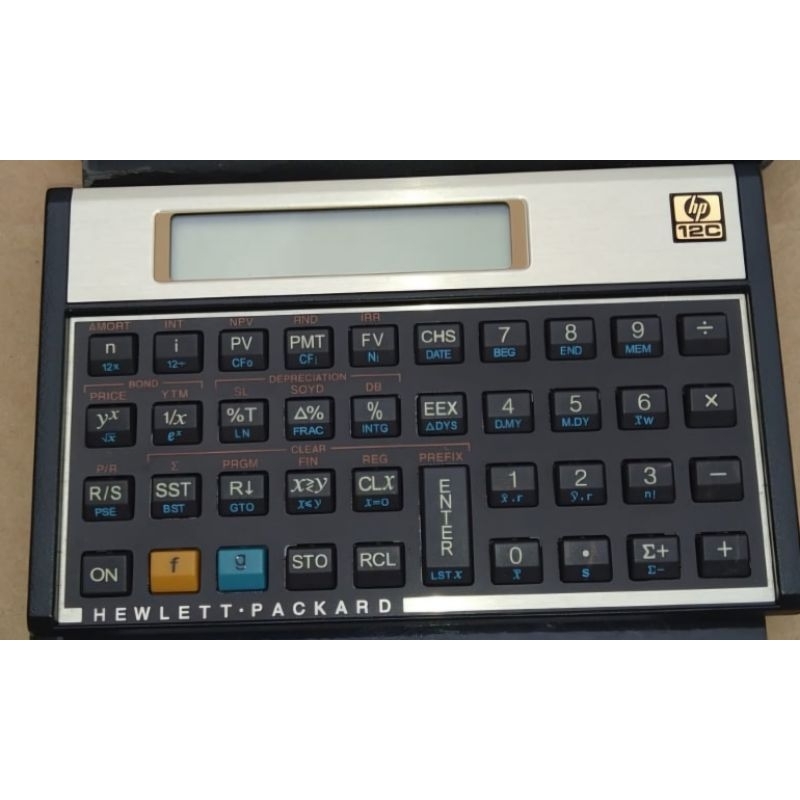 CALCULADORA FINANCEIRA HP 12C GOLD 120 FUNÇÕES RPN E ALG (IMP) | Shopee ...