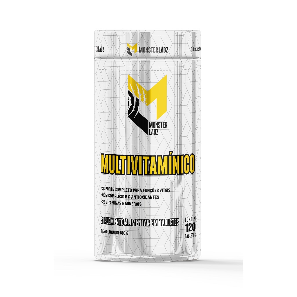MULTIVITAMINICO 120cps RENDE 120 DIAS - MONSTER LABZ | Shopee Brasil
