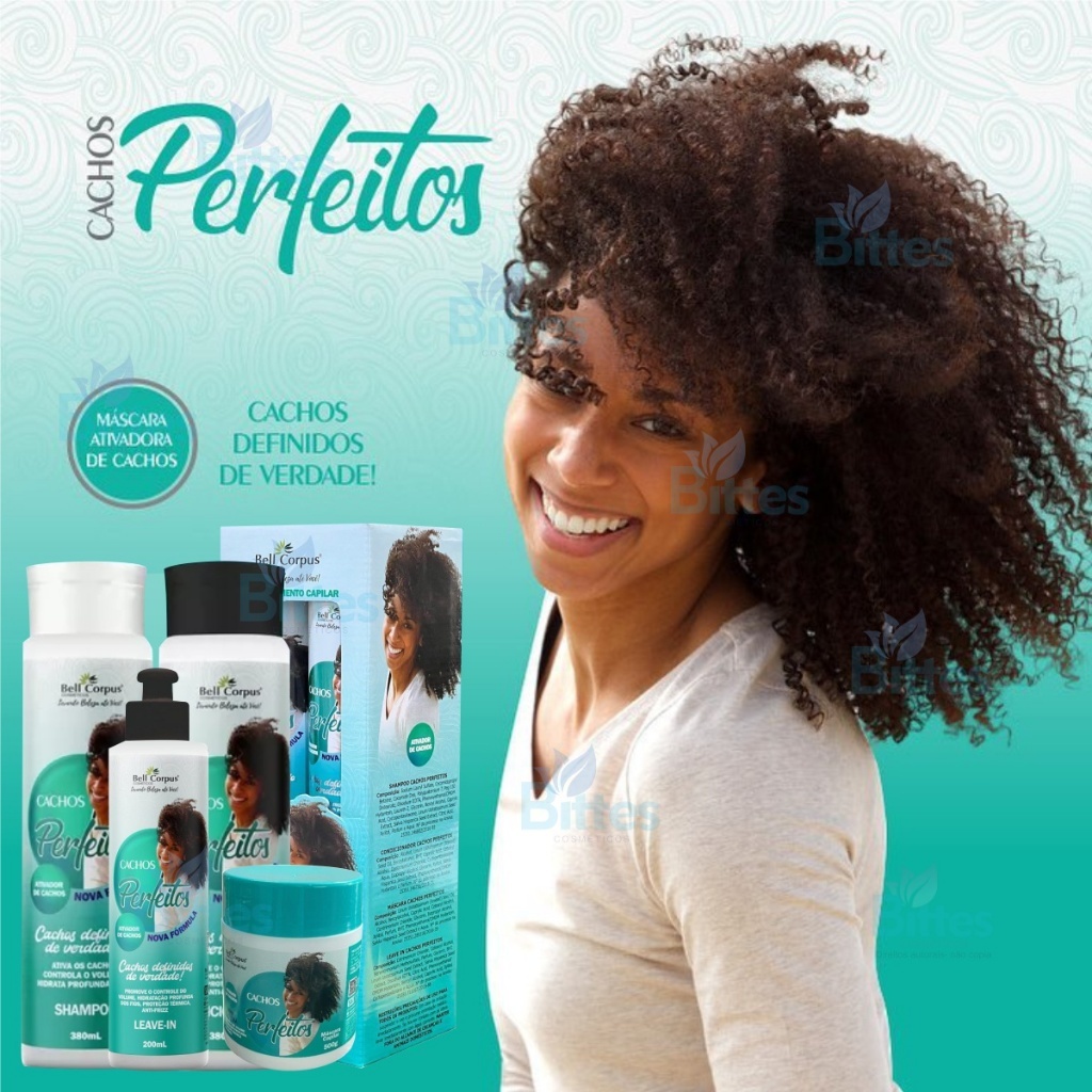 KIT CACHOS PERFEITOS BELL CORPUS COSMÉTICOS ATIVA OS CACHOS E CONTROLA ...
