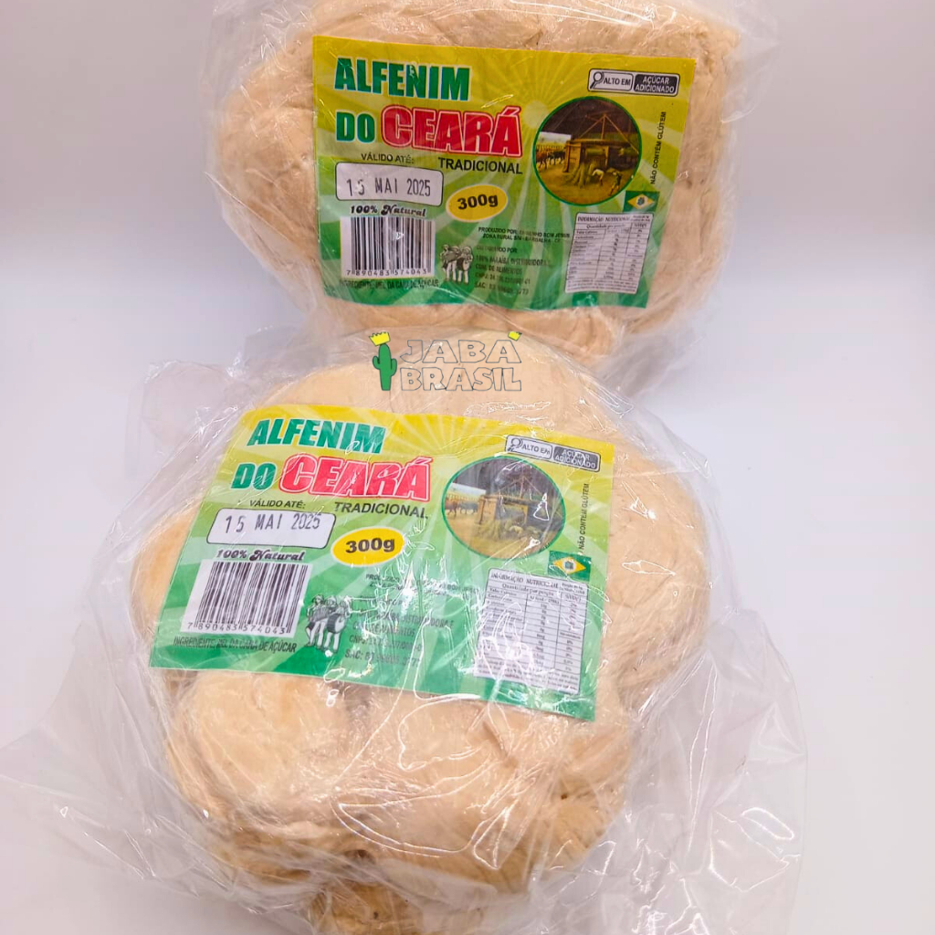 Alfenim Tradicional do Ceará 300g - Doce Artesanal | Shopee Brasil