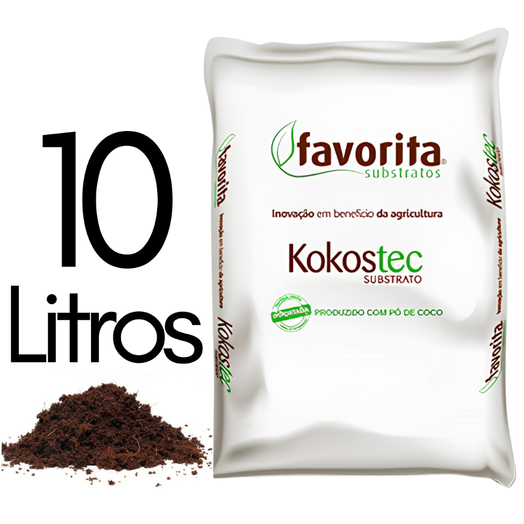 10L Substrato Inerte Para Cultivo Kokostec Pó De Coco Lavado Pronto ...