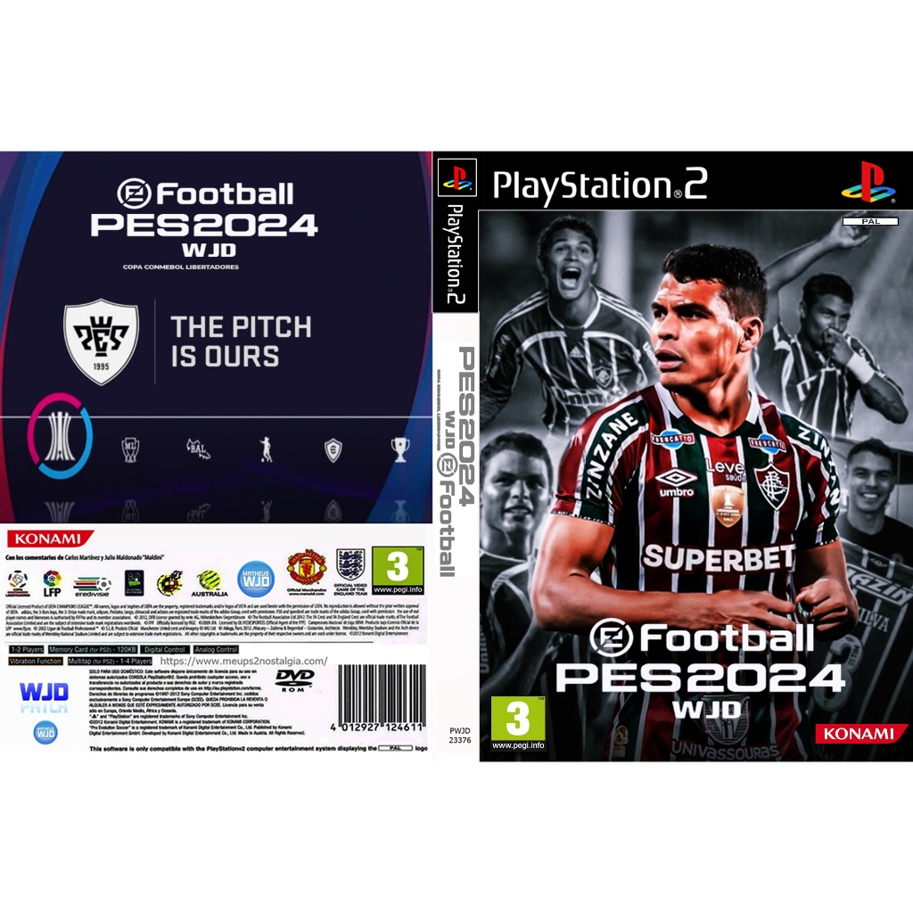 Ps2 Pes 2024 eFootball com Brasileirão Wjd Junho | Shopee Brasil
