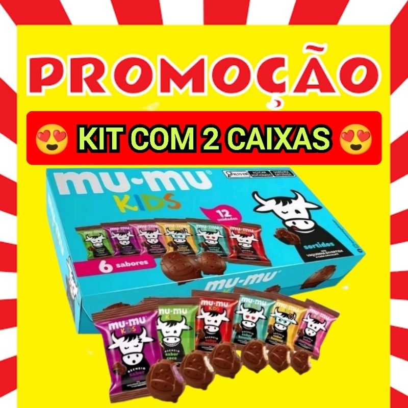 CAIXA DE BOMBOM MU MU KIDS 187,2g | Shopee Brasil