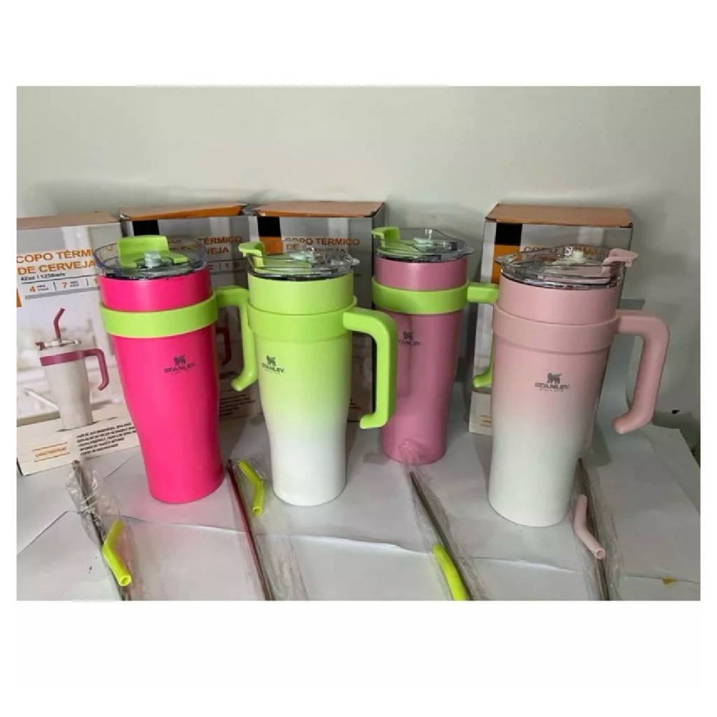 Copo da virginia Copo térmico Inox Quencher com Canudo 1,2L | Shopee Brasil