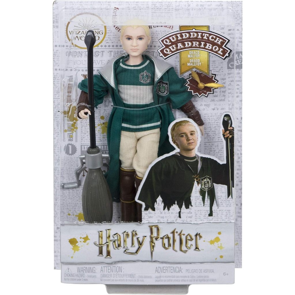Boneco Harry Potter Draco Malfoy Quidditch Quadribol Mattel - Original Importado | Shopee Brasil