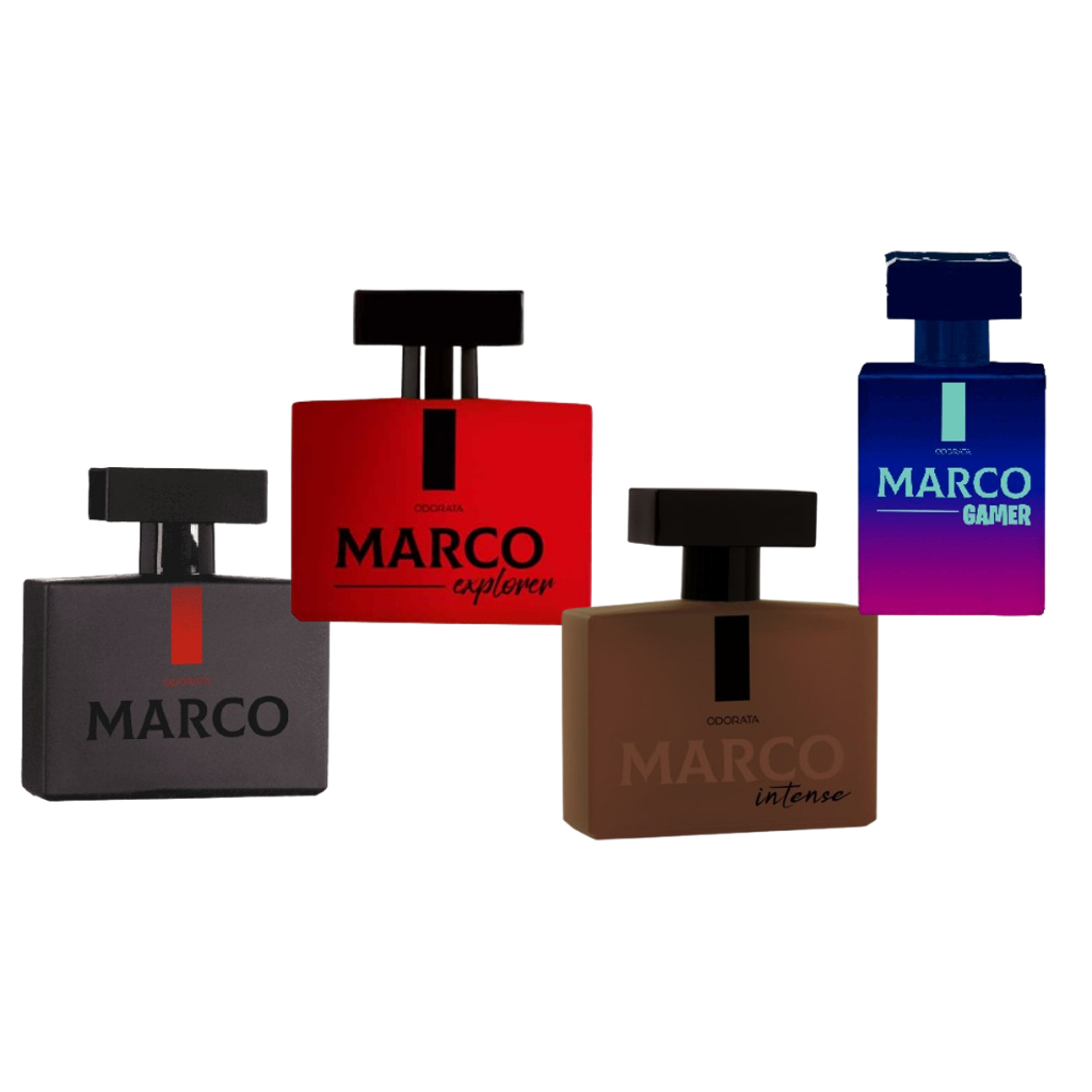 Linha de Perfume Masculino Deo Parfum Marco Odorata - 100ml | Shopee Brasil