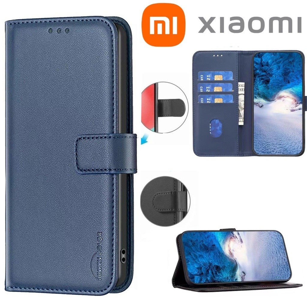 Xiaomi Capa Capinha Carteira Couro para todos os modelos Xiaomi Note 7/Note8/Note9/Note10/Note11 ...