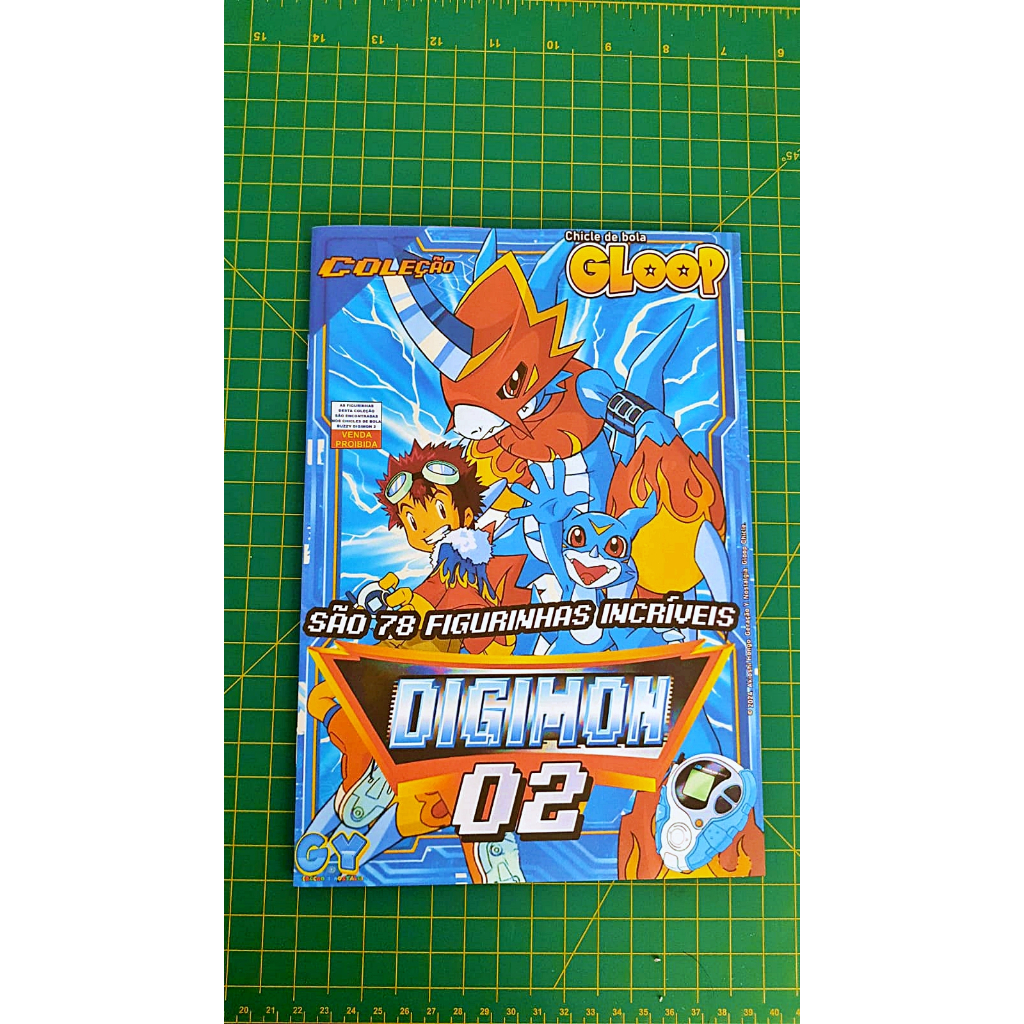 Álbum de figurinhas Digimon 2 (estilo chiclete buzzy) G.Y. Nostalgia ...