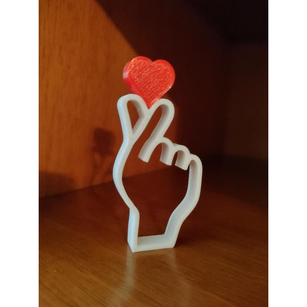 Coração Coreano Sinal Te Amo Coreano Kpop Namorados Amor | Shopee Brasil