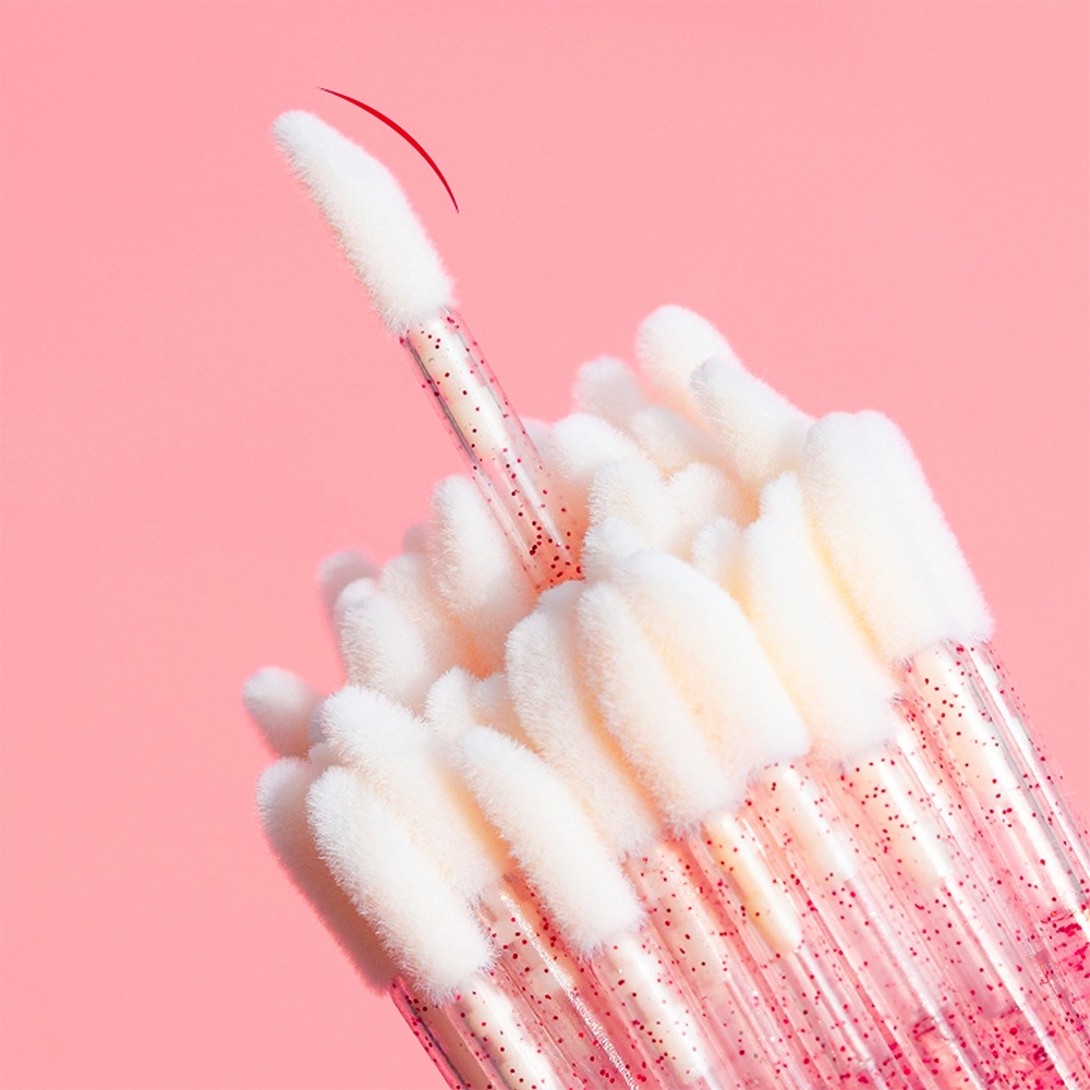 300 pincel Aplicador labial com gliter descartável gloss batom | Shopee ...