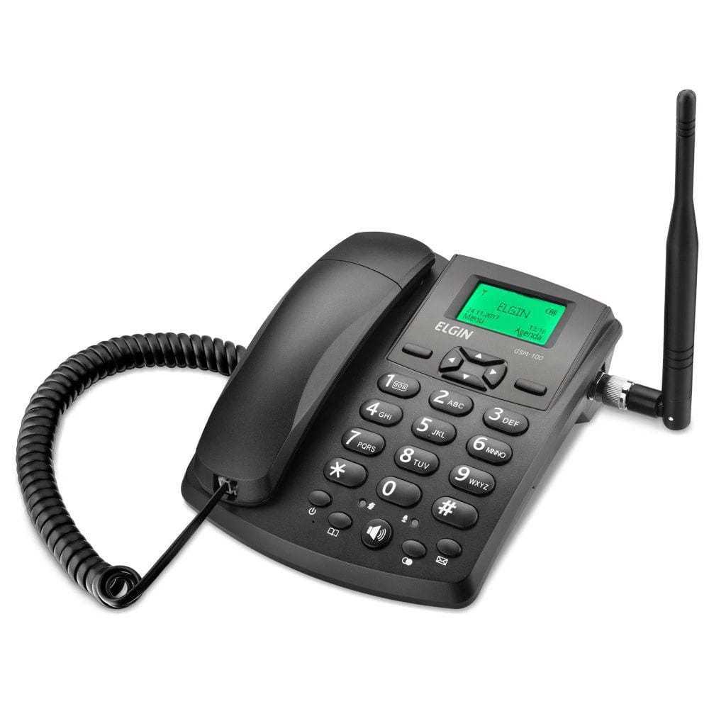 Telefone Celular Rural De Mesa Fixo Gprs Sms Elgin Gsm100 | Shopee Brasil