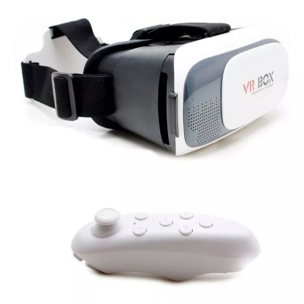 Óculos VR Box 2.0 Realidade Virtual + Controle Cardboard 3d Bluetooth | Shopee Brasil