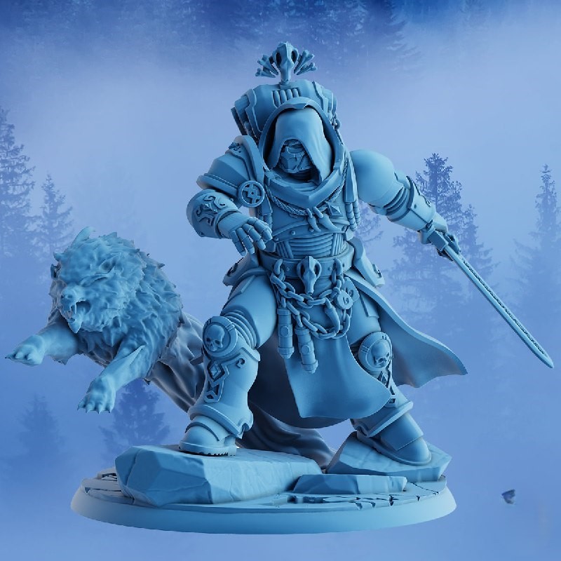 Miniatura de warhammer proxy space wolfs White fang | Shopee Brasil