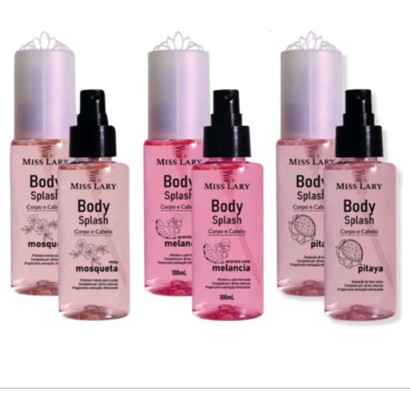 BODY SPLASH MISS LARY 100ML Cabelo e corpo (1unid) | Shopee Brasil