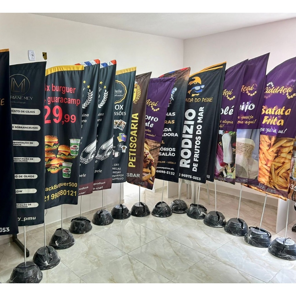 Wind Banner Kit Completo - Personalizado 2,50 mts Ate gratis | Shopee ...