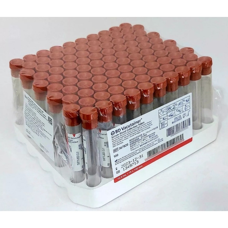 TUBO VACUTAINER COLETA SANGUE PLASMA PRF PRP VERMELHO BD 367820 ...