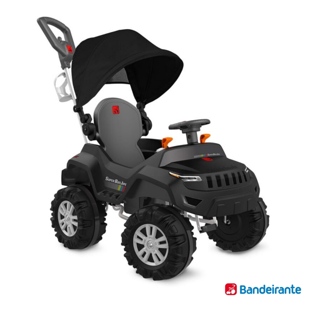 Carrinho De Passeio Infantil Jipe Bandeirante Com Som E Luz 2 Em 1 ...