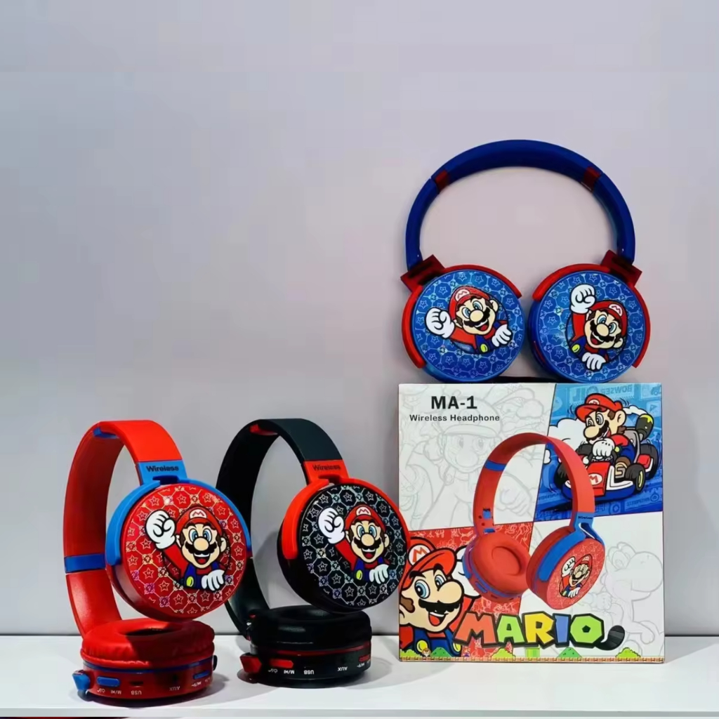 Fone Headset sem Fio Bluetooth Super Mario MA-1 | Shopee Brasil