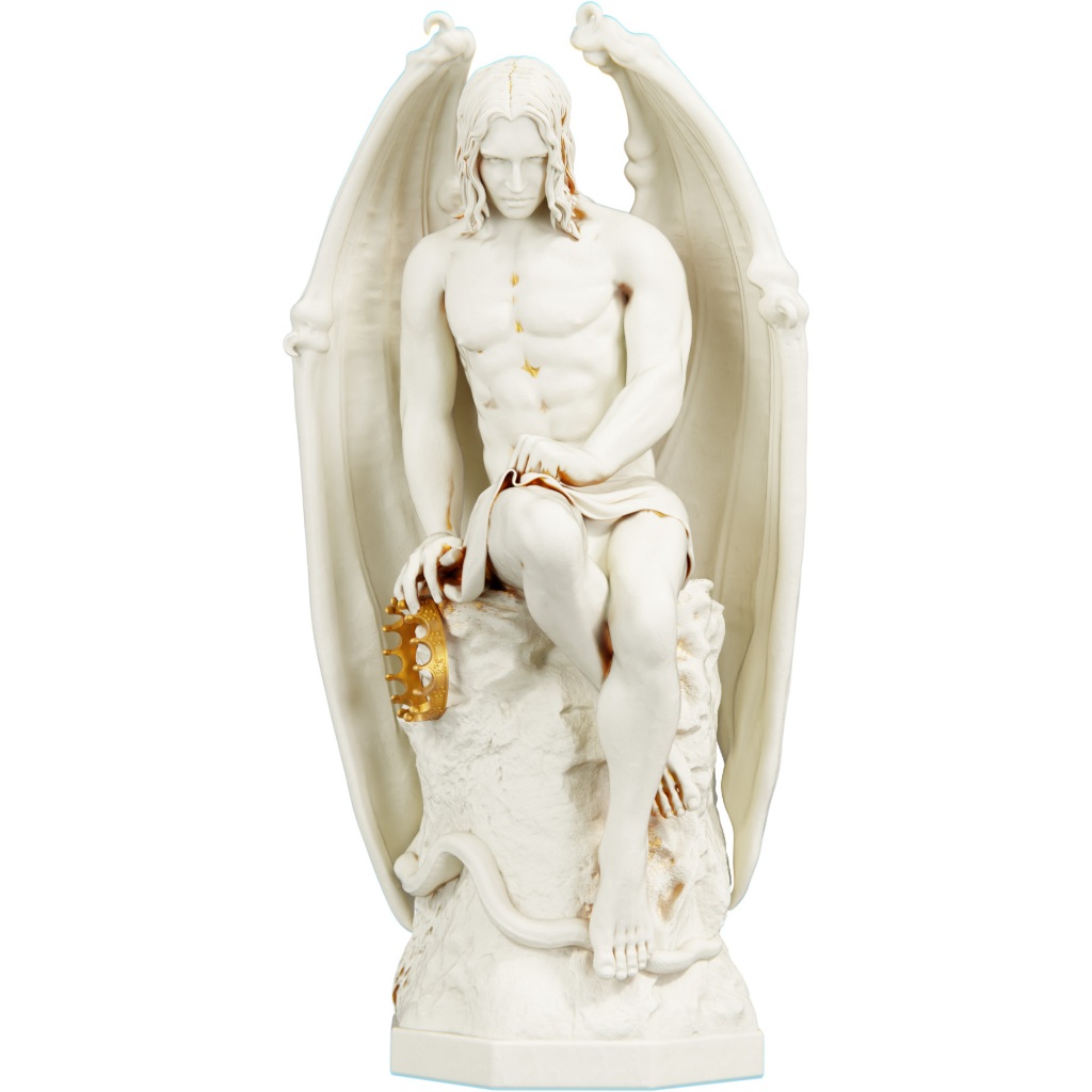 Estátua Lúcifer - L'ange du mal - Joseph Geefs | Shopee Brasil