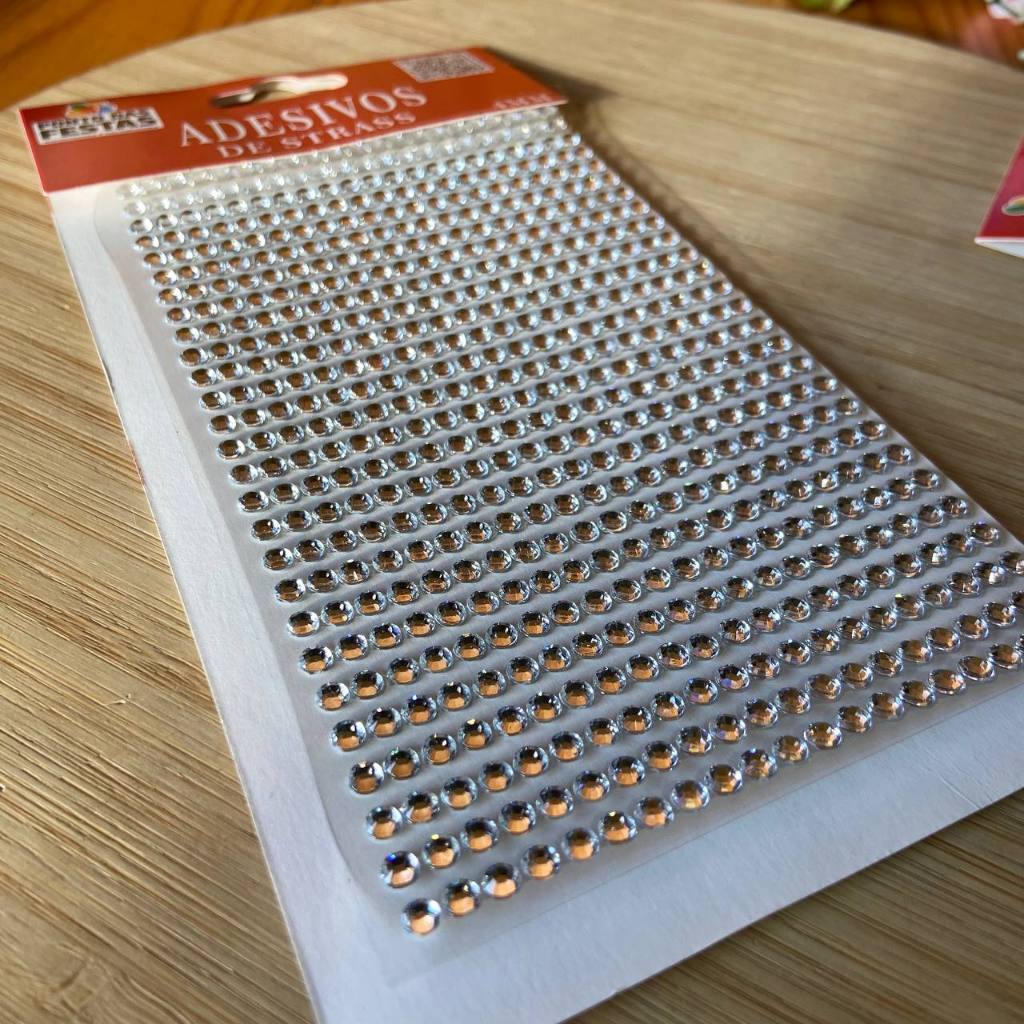 Cartela de Strass Adesivo - Tamanhos 4mm e 6mm | Shopee Brasil