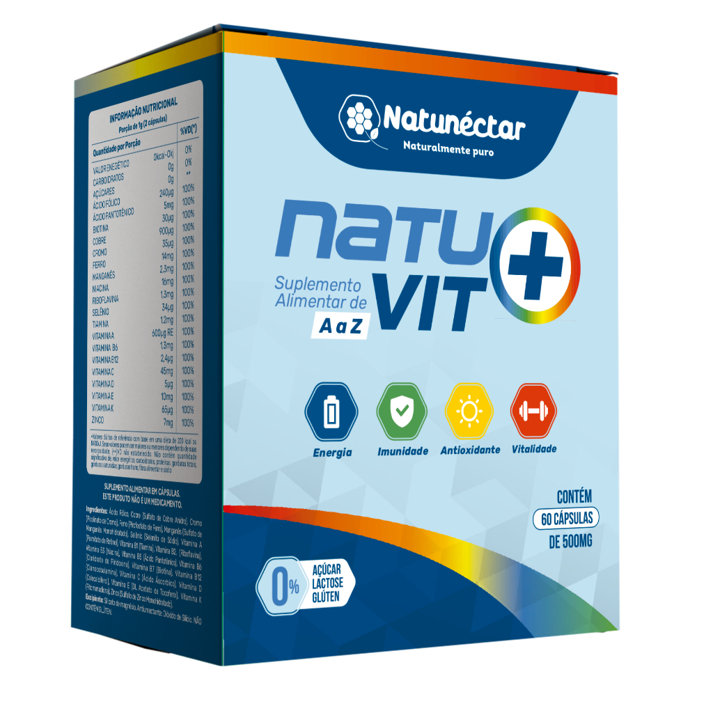 Natuvit - Multivitamínico Completo A A Z - 60 Cápsulas | Shopee Brasil