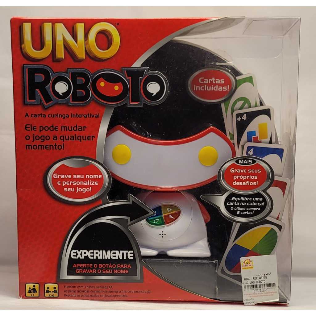Uno Roboto Na Caixa Completo Raro Raridade Semi Novo | Shopee Brasil