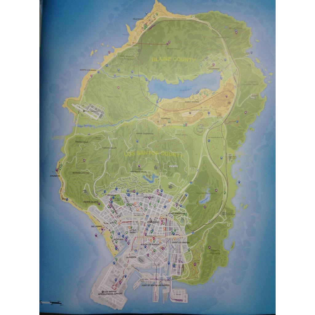 MAPA GTA 5 PS3, PS4 e PS5 | Shopee Brasil