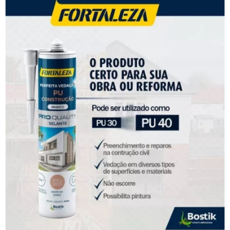 Selante Pu 40 Cinza Cola Adesivo Fortaleza Uso Geral 400g | Shopee Brasil