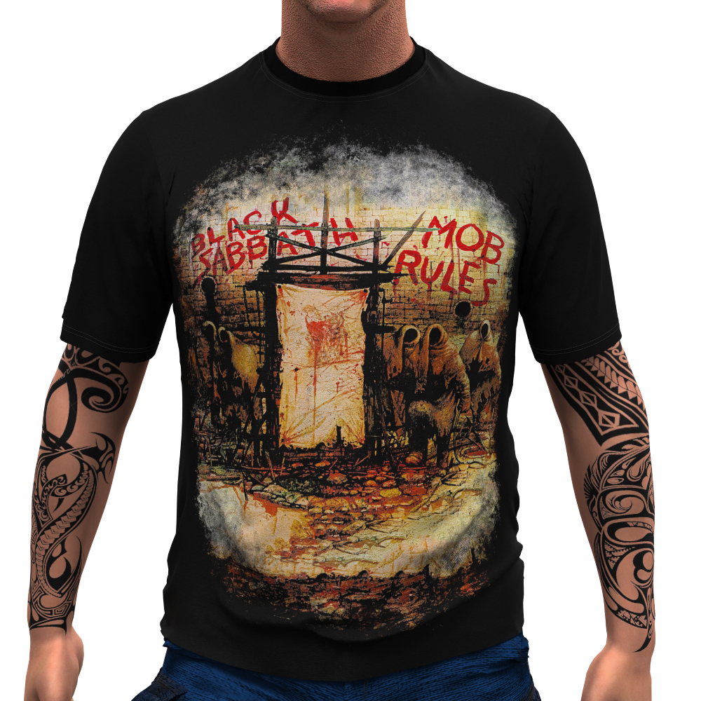 Camiseta Black Sabbath Mob Rules Ronnie James Dio Tony Iommi Geezer ...