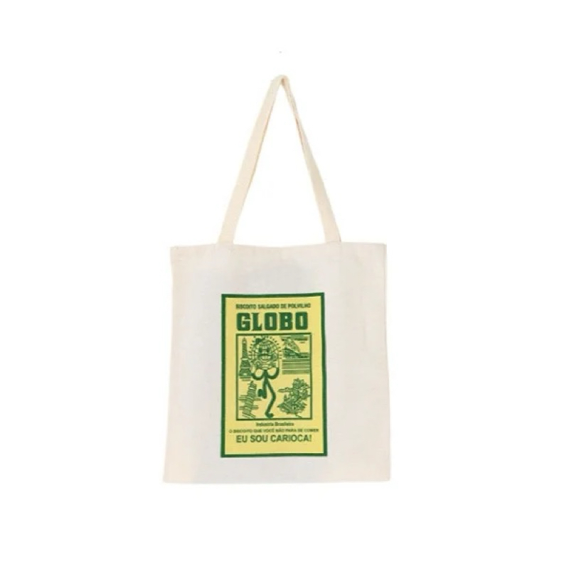 Ecobag bolsa Biscoito Globo verde e amarela | Shopee Brasil