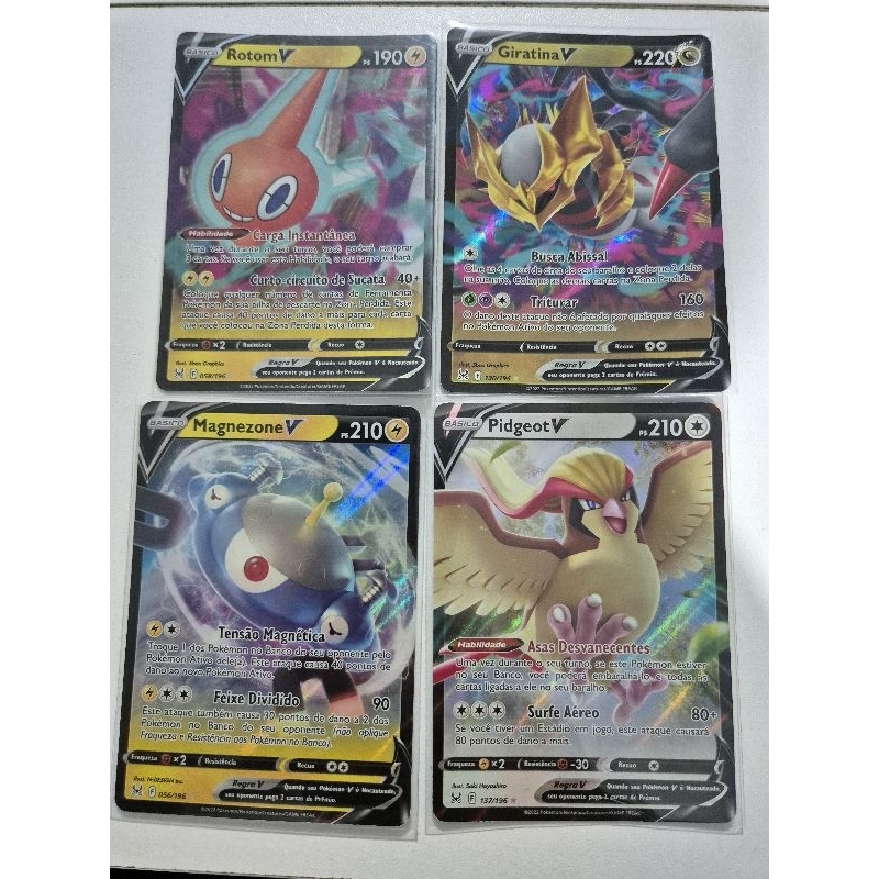 CARTA RARA GIRATINA V ORIGEM PERDIDA POKEMON TCG 130/196 F + CARTA RARA ...