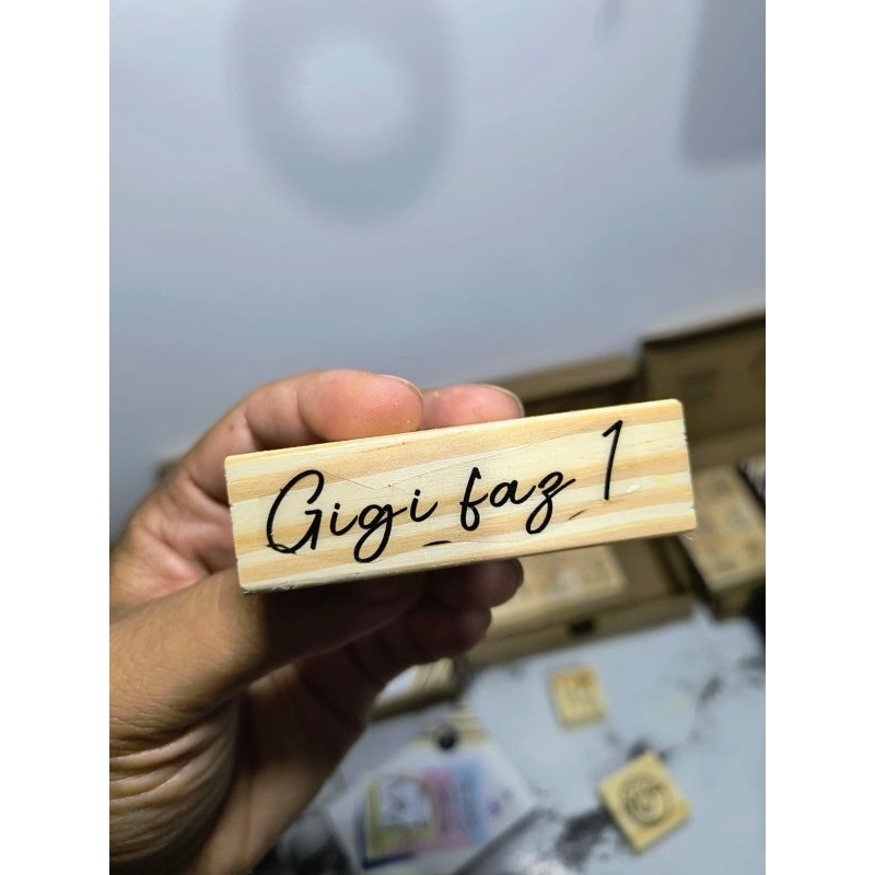 Carimbo personalizado para colher de madeira ou palito de picolé ...