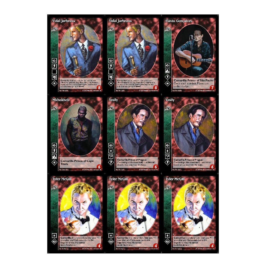 Kit 85 cartas de VTES - Cripta Toreador grupos 05 e 06 | Shopee Brasil