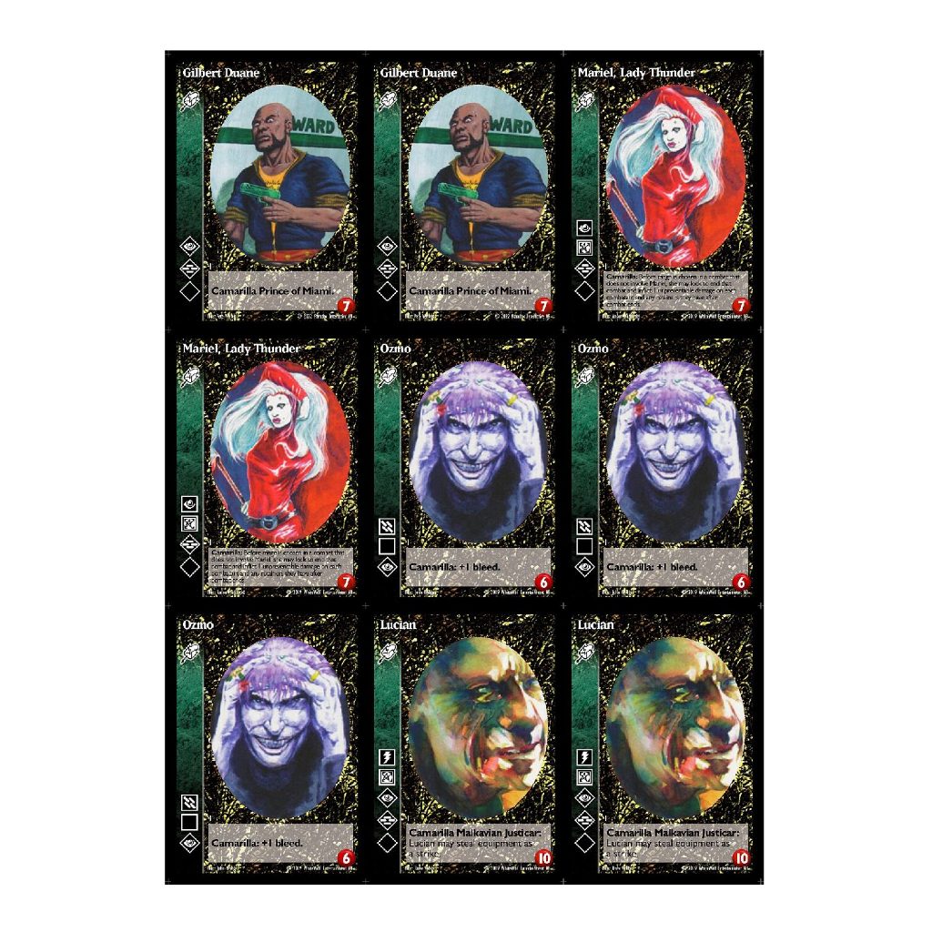 Kit 37 de cartas de VTES – Cripta Malkavian Grupo 01 | Shopee Brasil