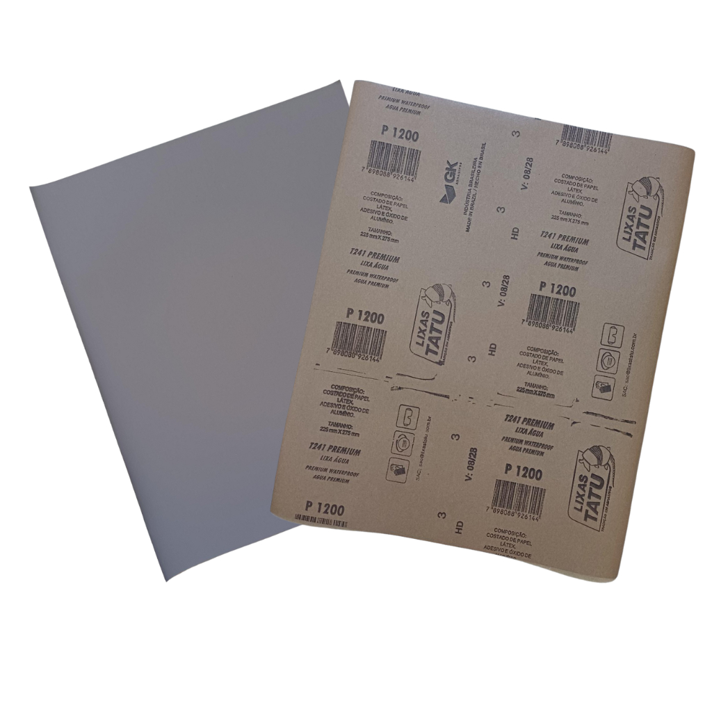 Lixa D'agua Premium T241 Grão 1200 Tatu | Shopee Brasil