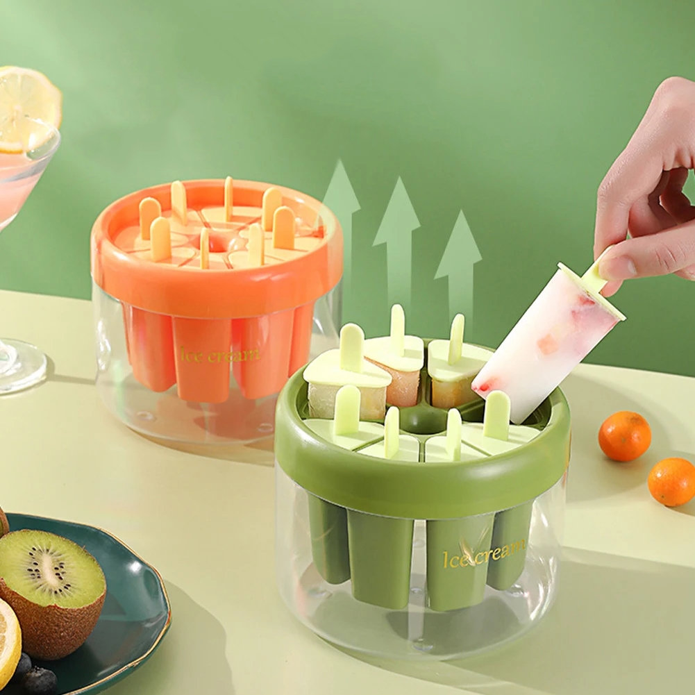 Molde de Sorvete Picolé 8 Cavidades Com Palitos Caseiro Fitness ...