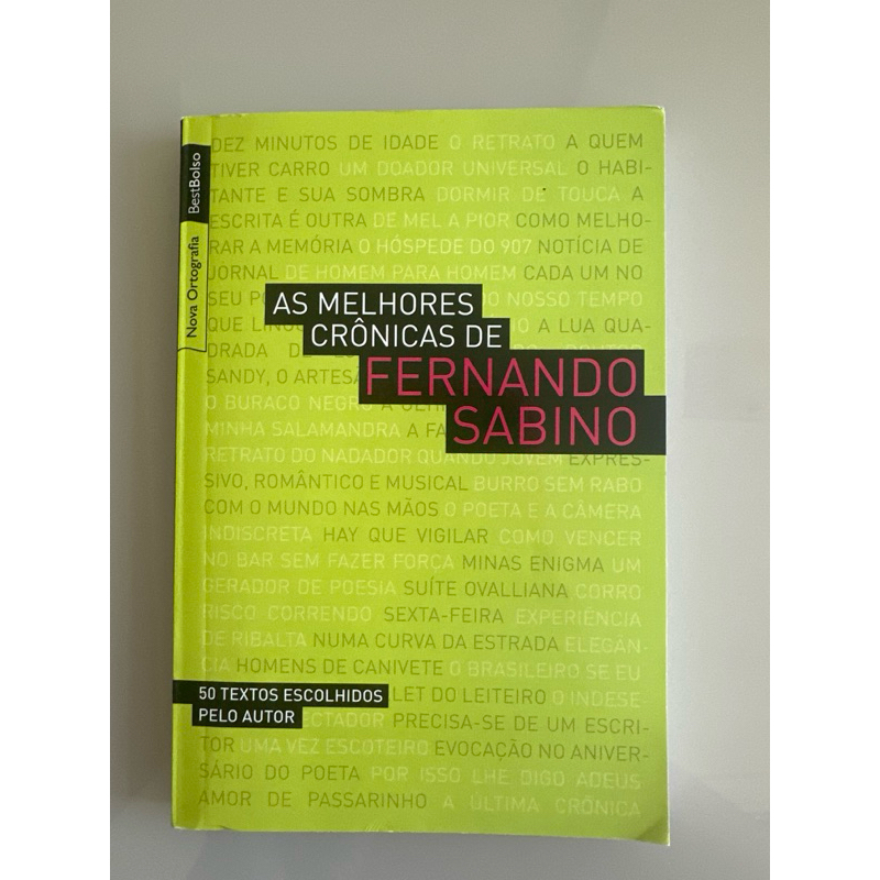 Livro As Melhores Crônicas de Fernando Sabino | Shopee Brasil