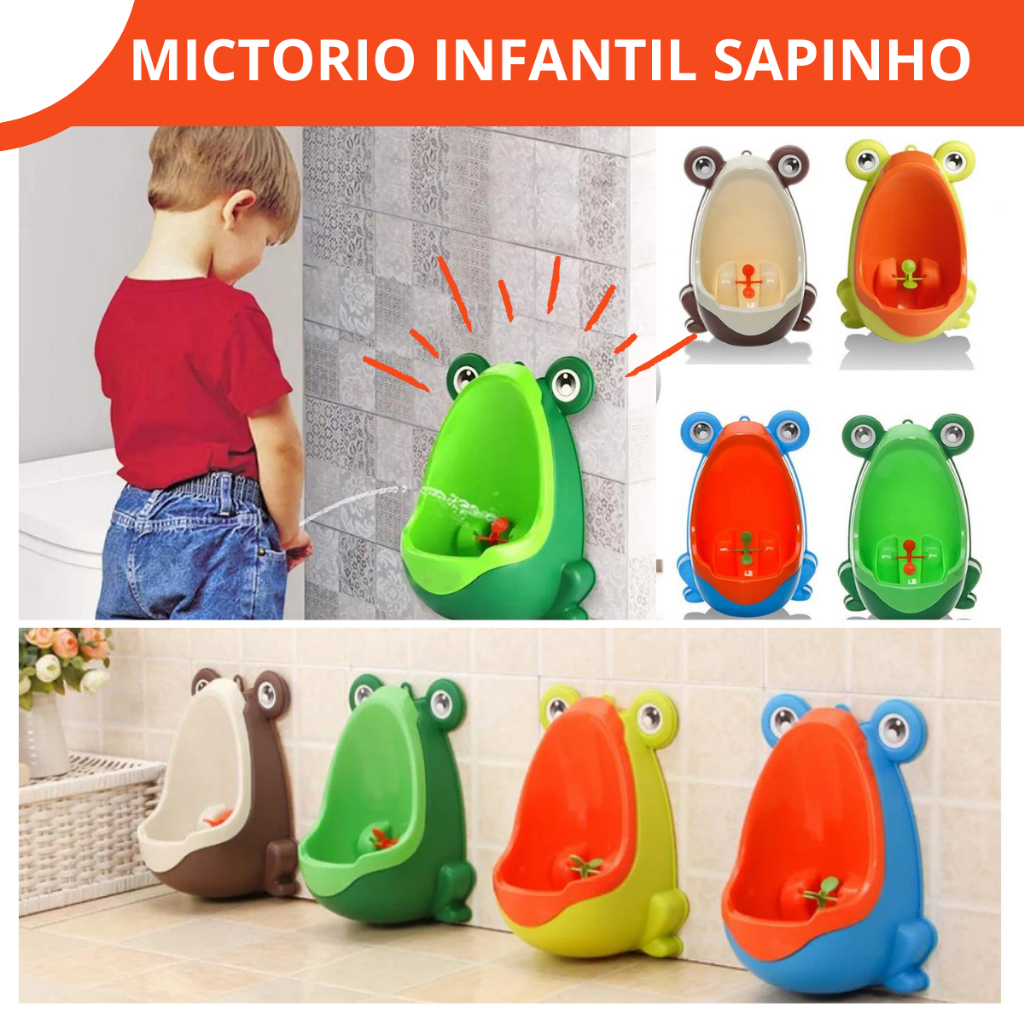 Mictorio Infantil Sapinho Com Ventosa Boca Removivel | Shopee Brasil