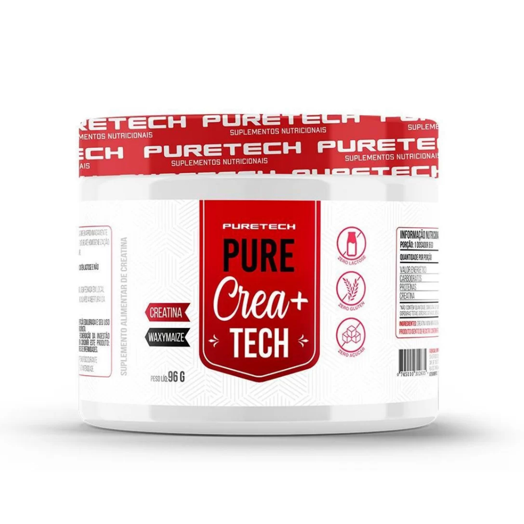 Creatina Puretech 96g Puretech Pure Crea+tech | Shopee Brasil
