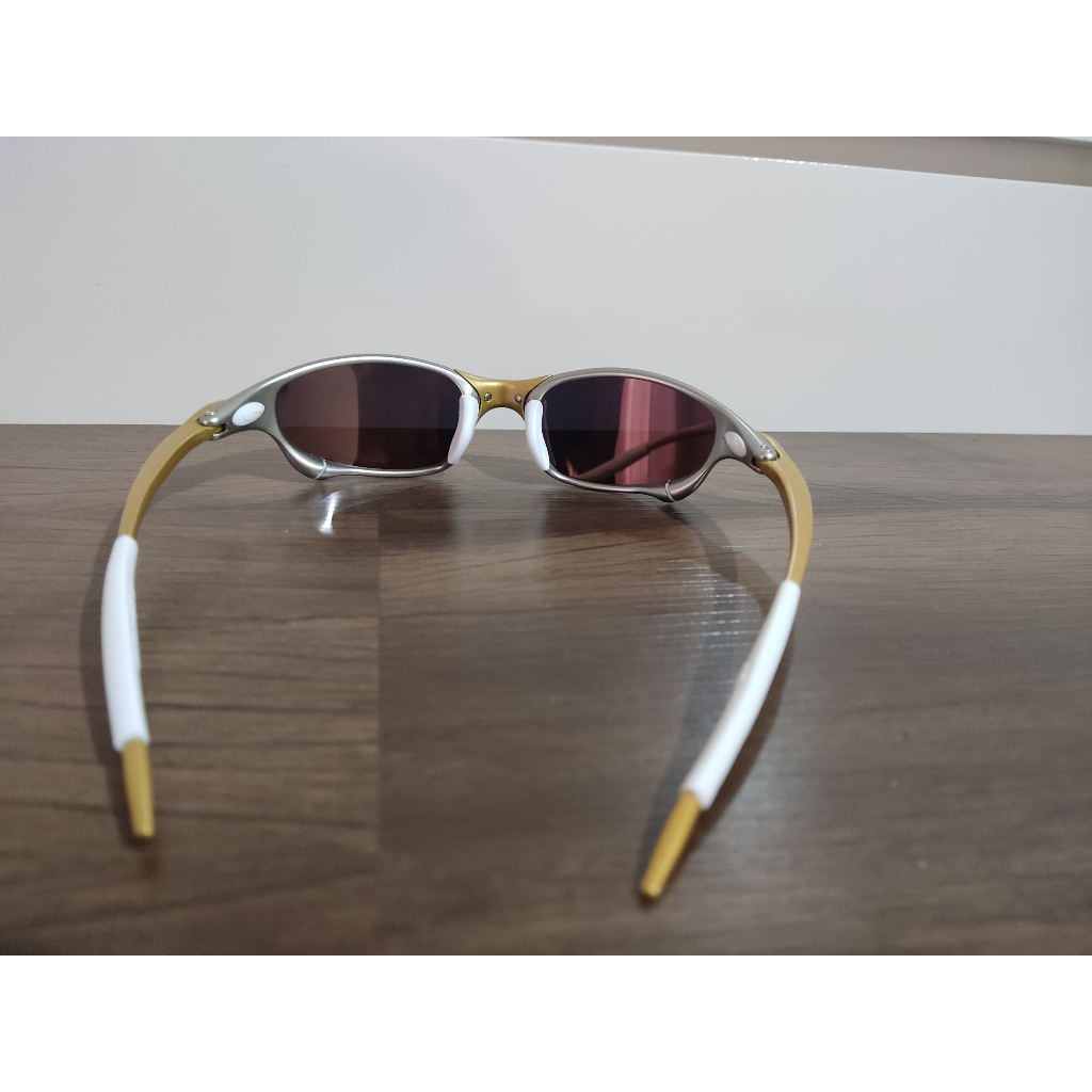Oculos de Sol Juliet 24K Lupa Polarizado Pinado X Metal Penny Doublex ...