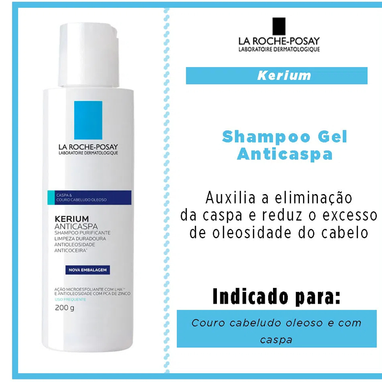 Shampoo Anticaspa La Roche-Posay Kerium 200g | Shopee Brasil