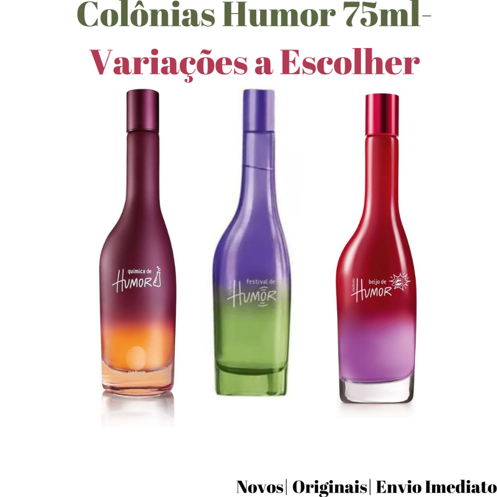 Colônia Humor 75ml- Variações a Escolher | Shopee Brasil