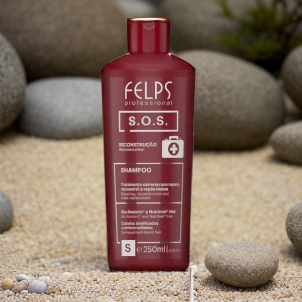 Shampoo - S.O.S Reconstrução - FELPS PROFESSIONAL - 250ml ( Tratamento ...